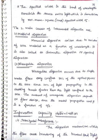FIBER OPTIC COMMUNIACTION UNIT 2 NOTES.pptx