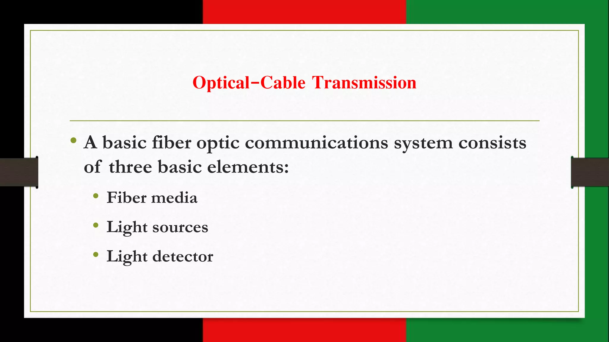 Fiber optic communication | PPTX