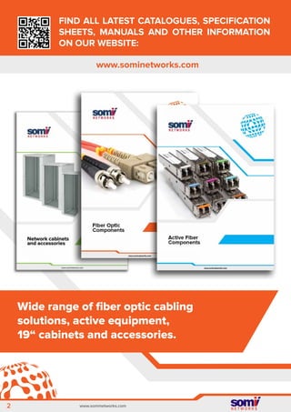 Fiber optic components - cables, closures, panels, pigtails, patch ...