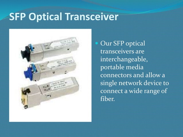 Fiber optic connector | PPTX | Computer Peripherals | Computing