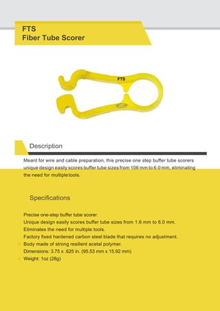 Fiber optic hand tools | PDF