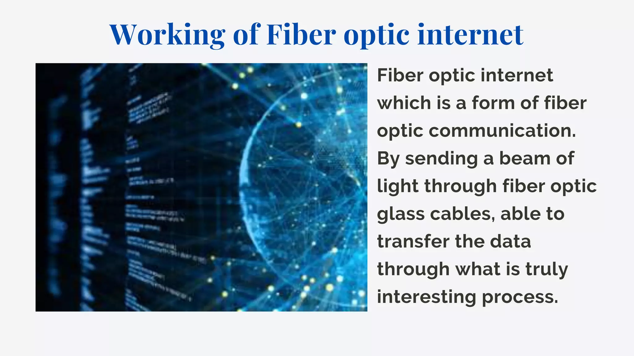 Fiber optic internet | PPT