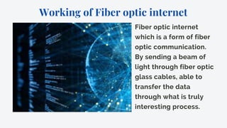 Fiber optic internet | PPT
