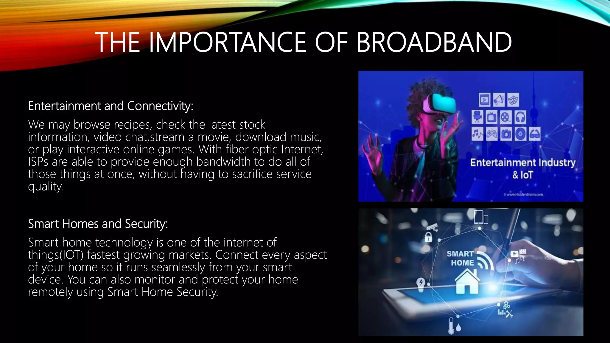 Fiber optic internet or broadband | PPTX