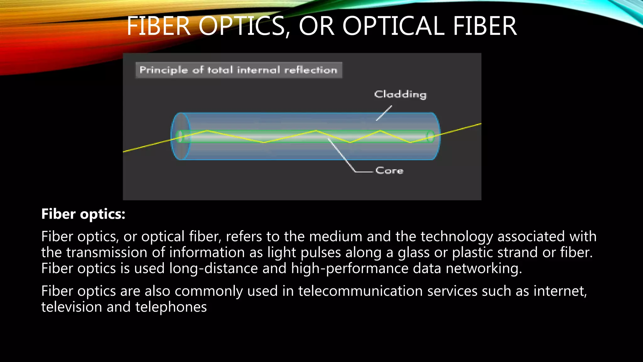 Fiber optic internet or broadband | PPTX