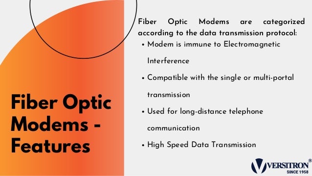 Fiber Optic Modems and Its Working | PPT