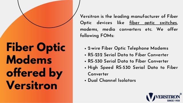Fiber Optic Modems and Its Working | PPT