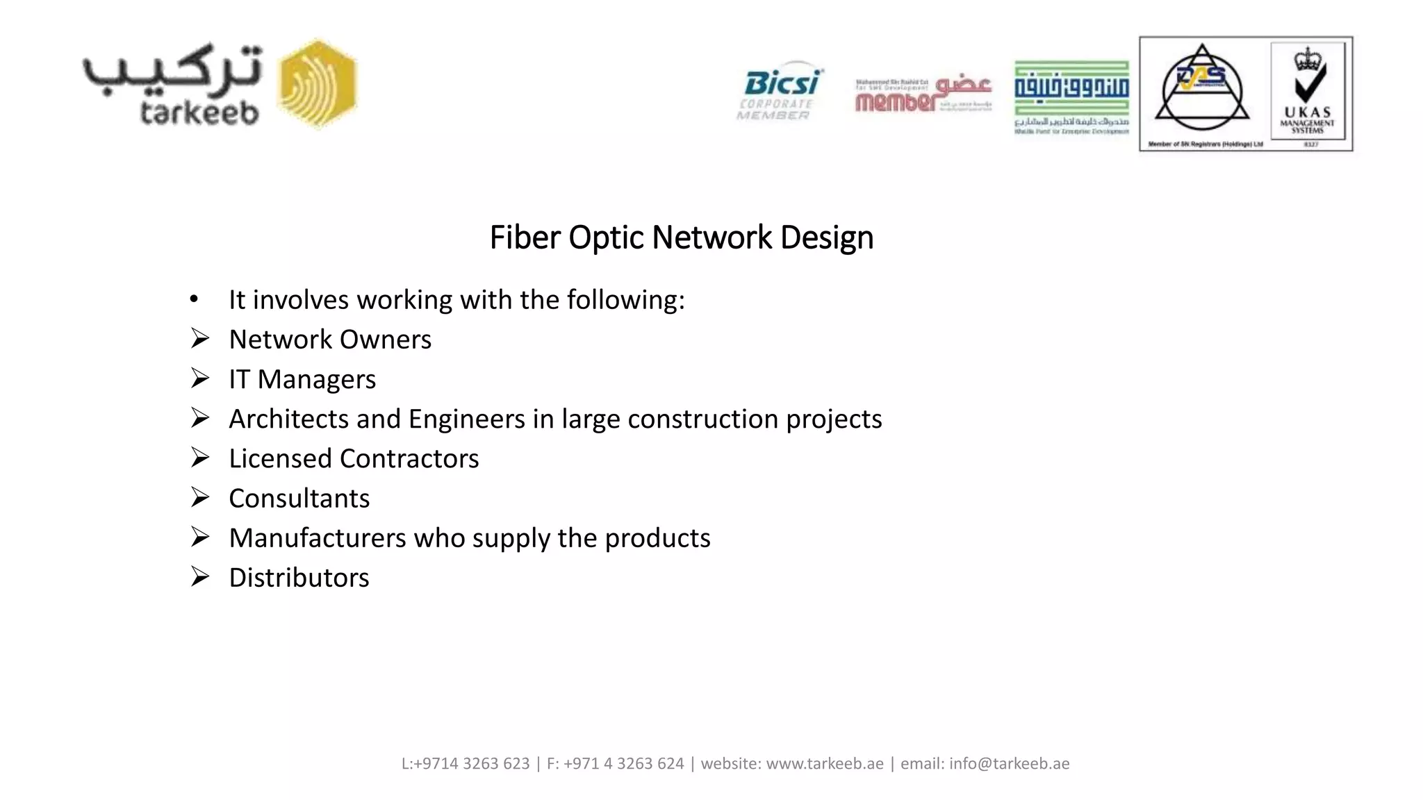 Fiber optic network design | PPTX