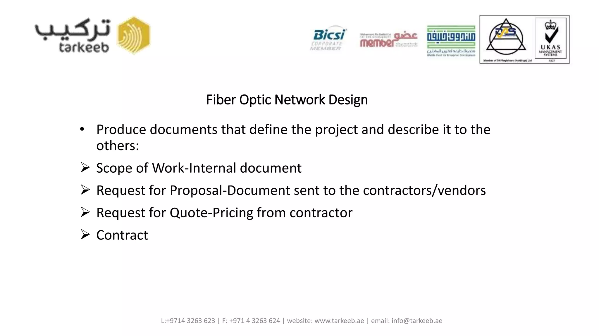 Fiber optic network design | PPTX