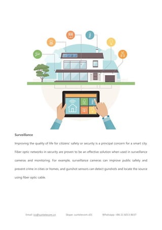 Fiber Optic Network for Smart City Industry Applications | PDF