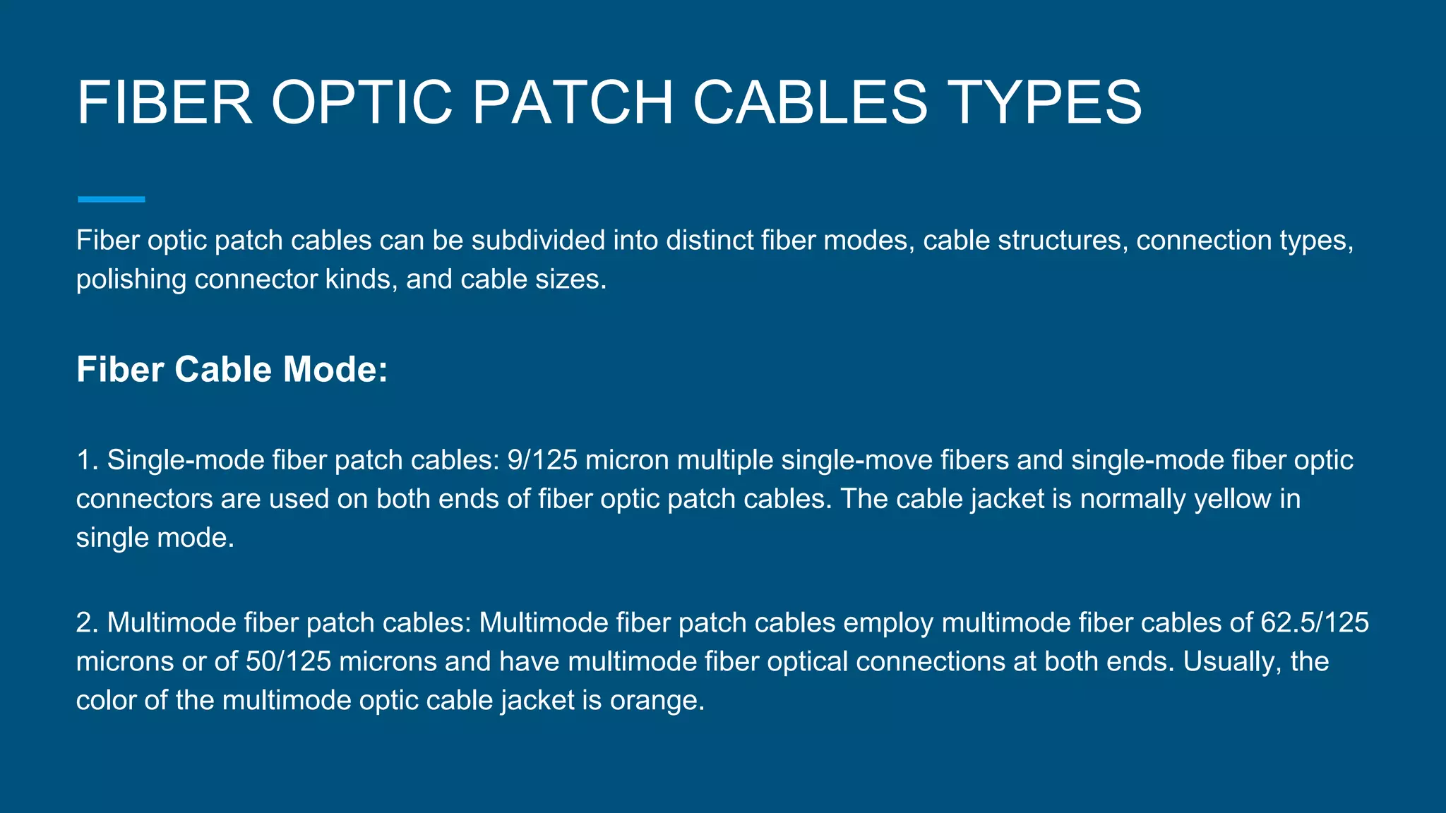 What is a fiber optic patch cord used for? | fiber optic patch cable ...