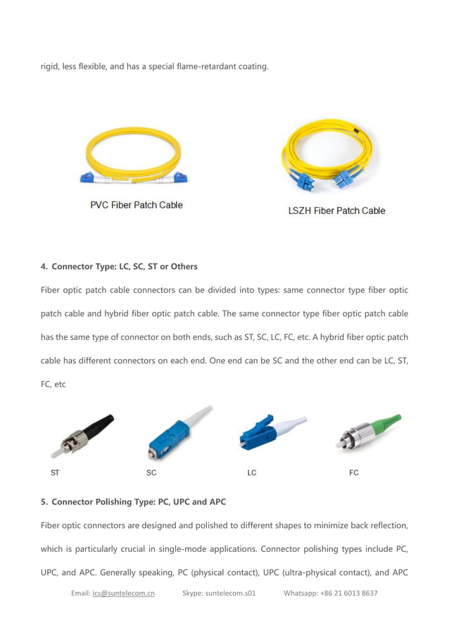 Fiber Optic Patch Cable Here's All You Should Know | PDF | Computer ...