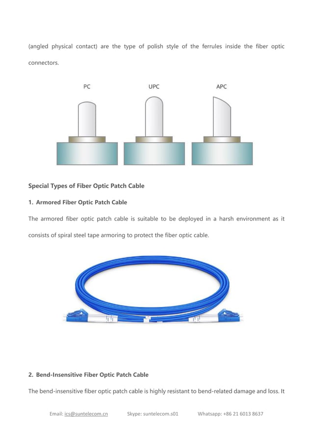 Fiber Optic Patch Cable Here's All You Should Know | PDF | Computer ...