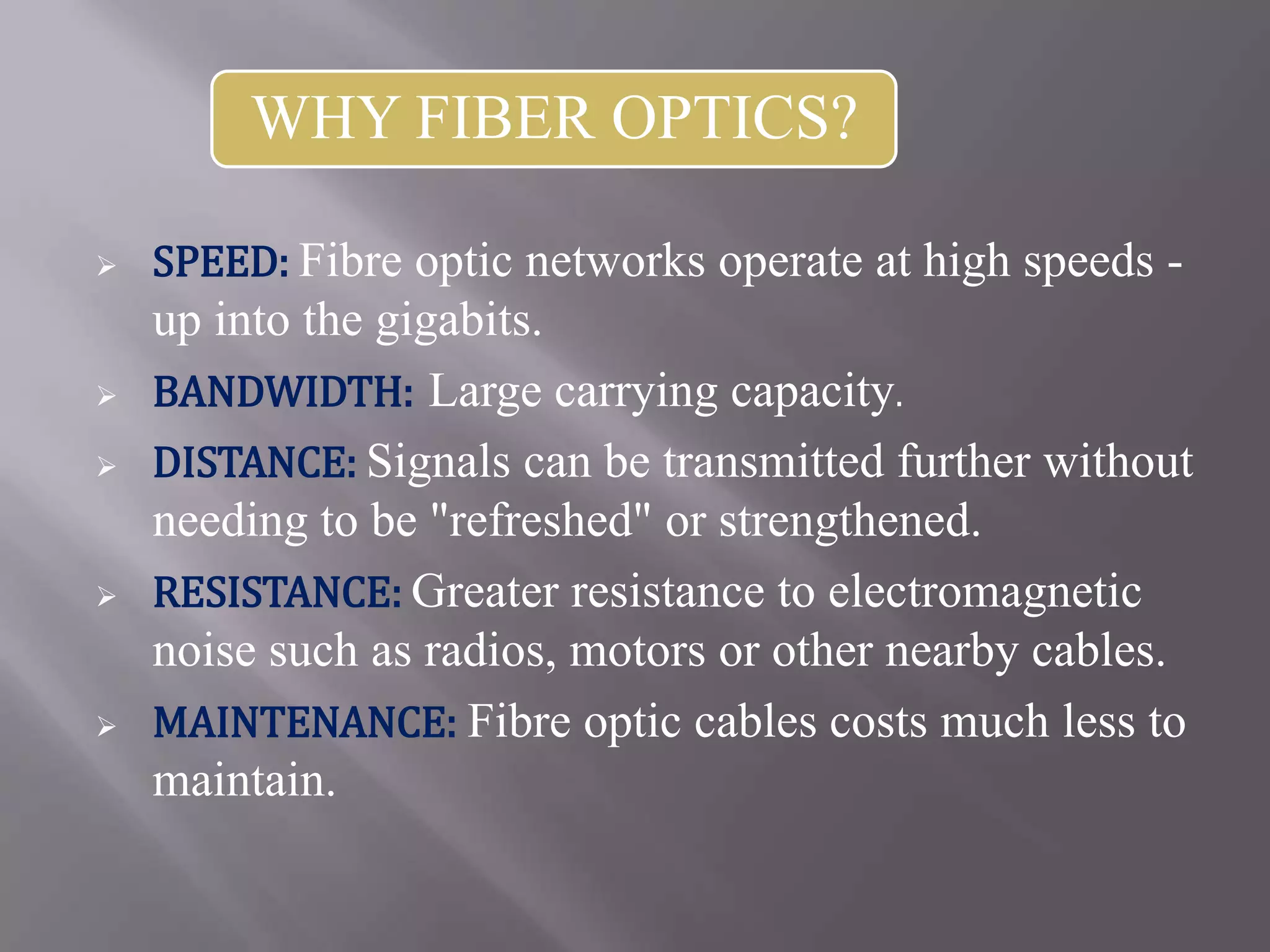 Fiber optics | PPT | Free Download
