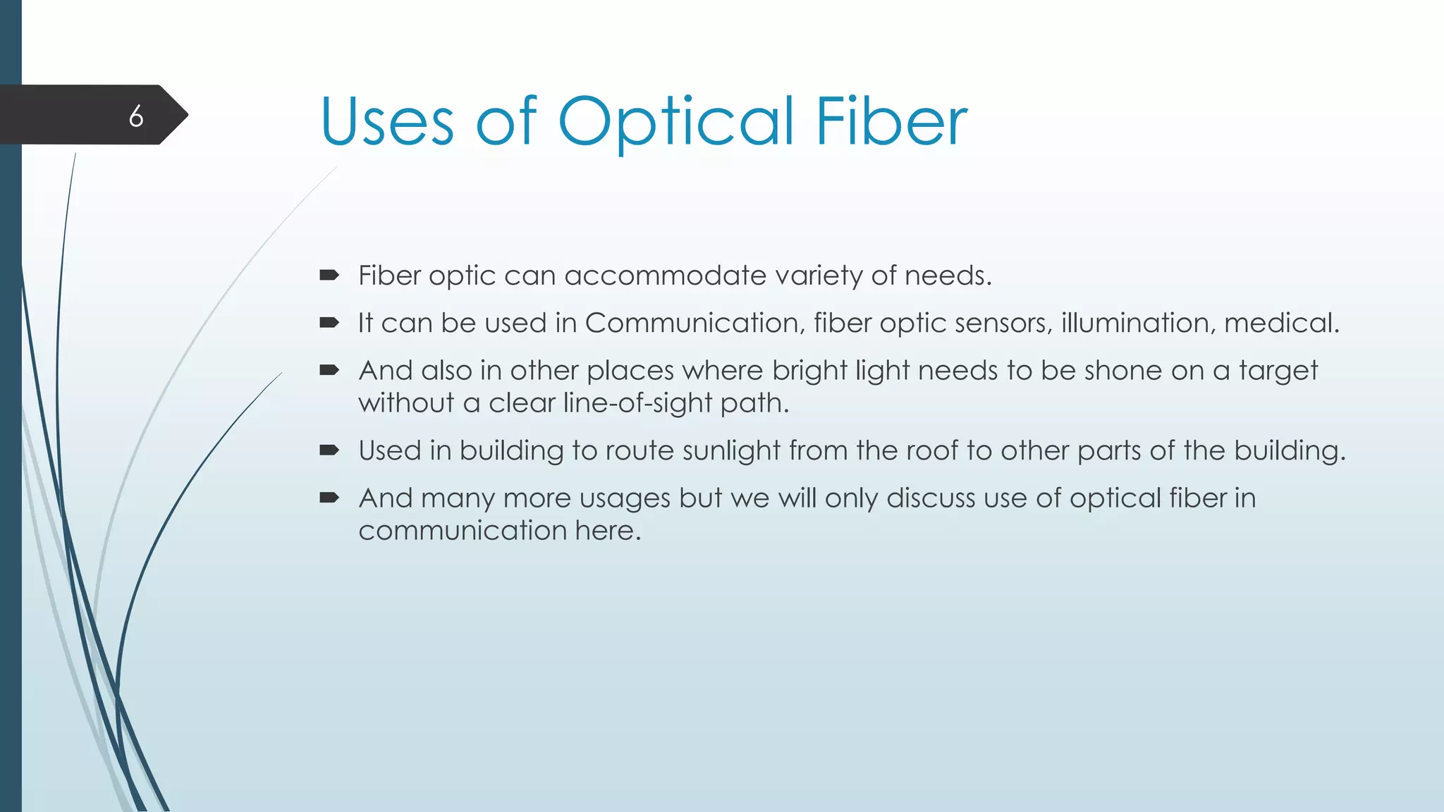 Presentation about Fiber Optics | PPTX