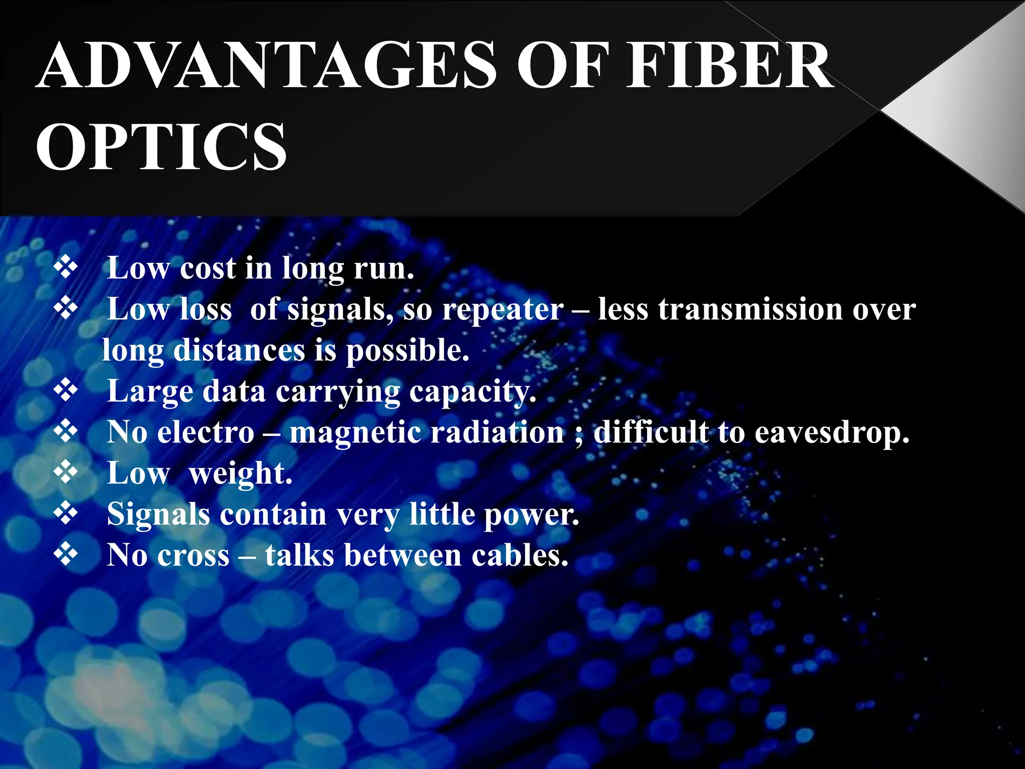 Fiber optics | PPTX