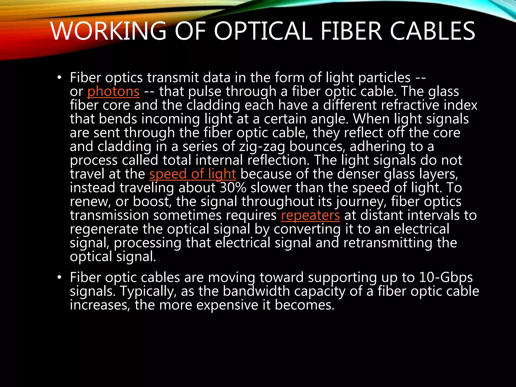 Fiber optics | PPTX