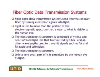FIBEROPTICS.pdf | Computer Networking | Computing