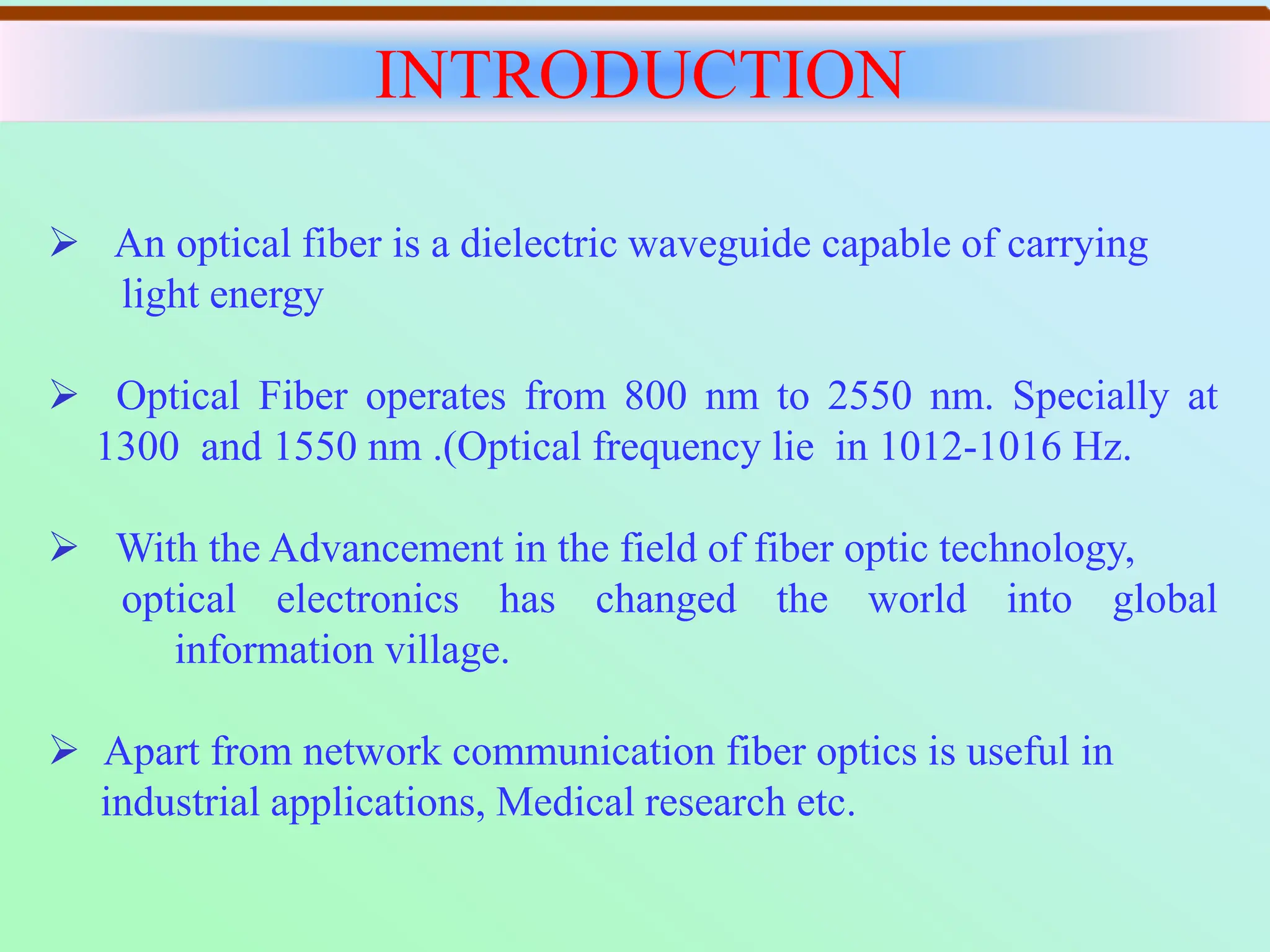 FIBER OPTICS .ppt