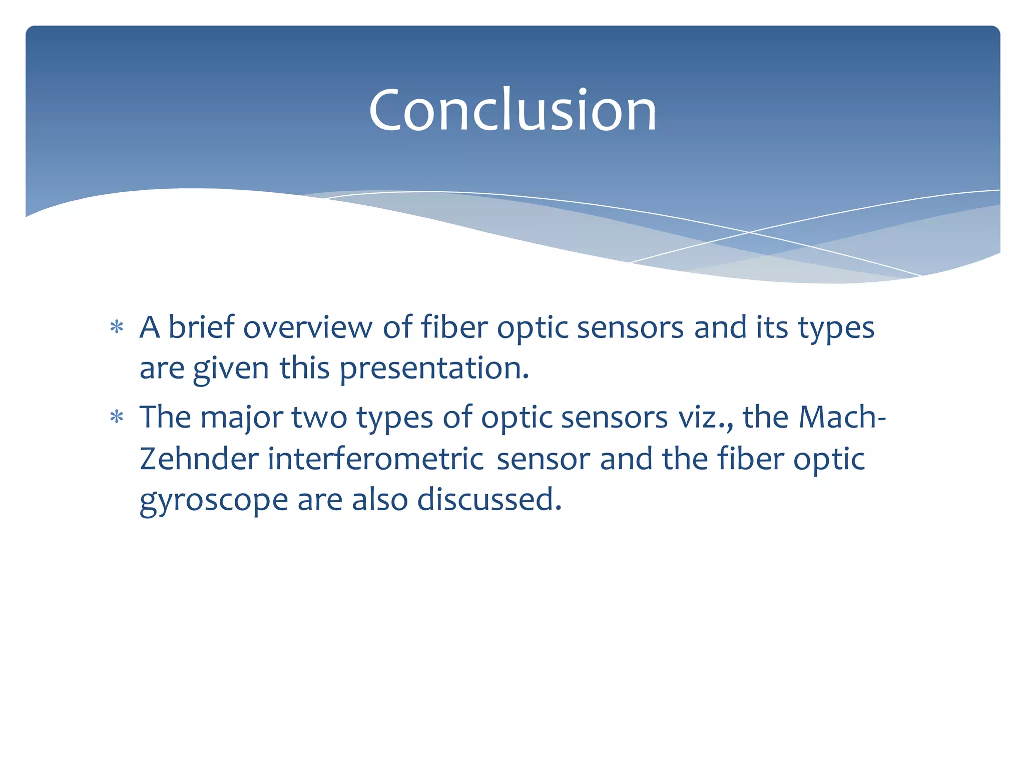 Fiber Optic Sensors | PDF