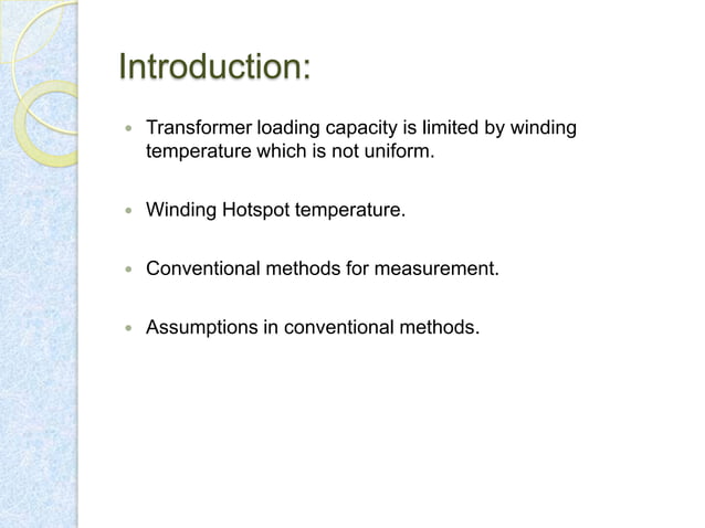 Fiber optic sensors for transformers | PPTX