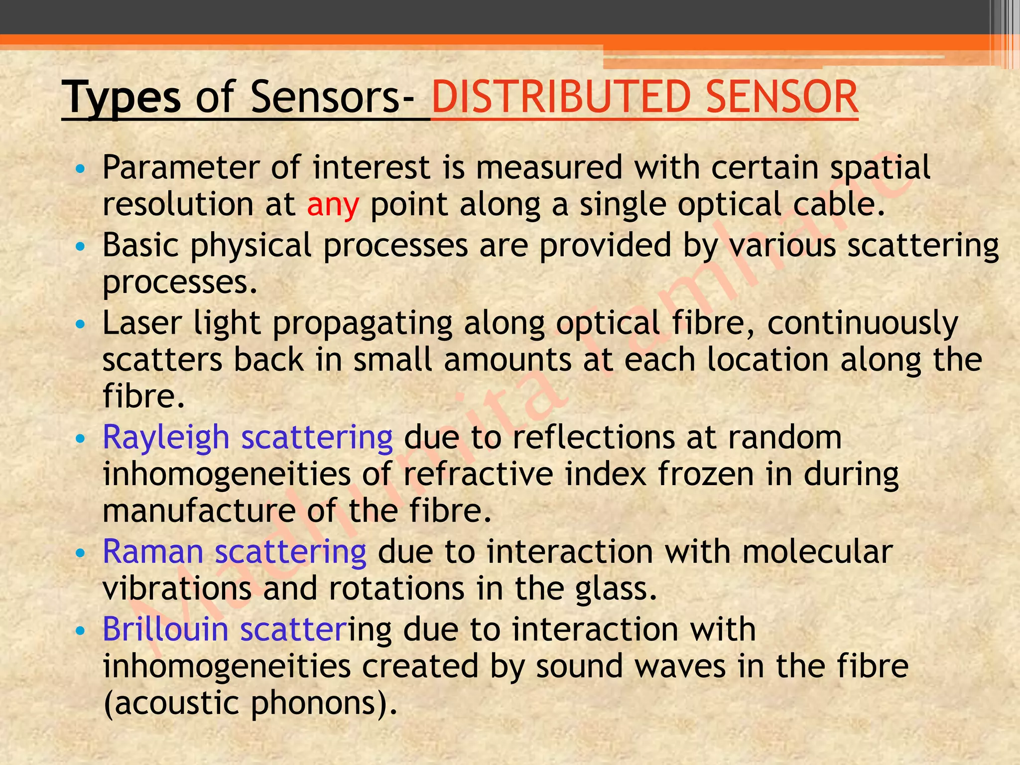 Fiber optic sensors | PPTX