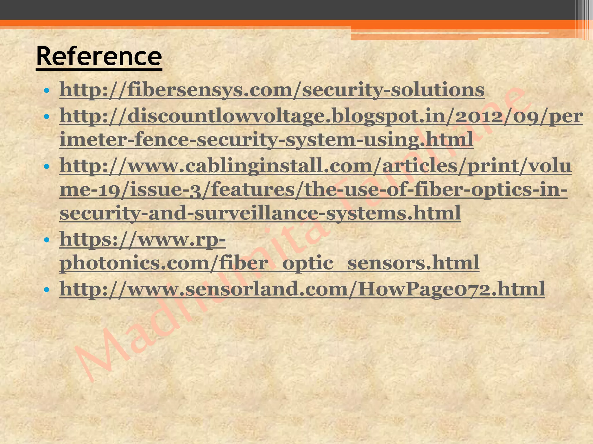 Fiber optic sensors | PPTX