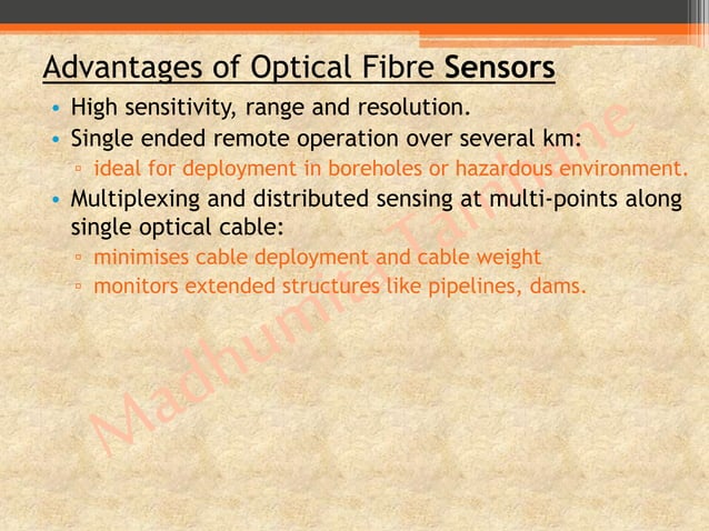 Fiber optic sensors | PPTX