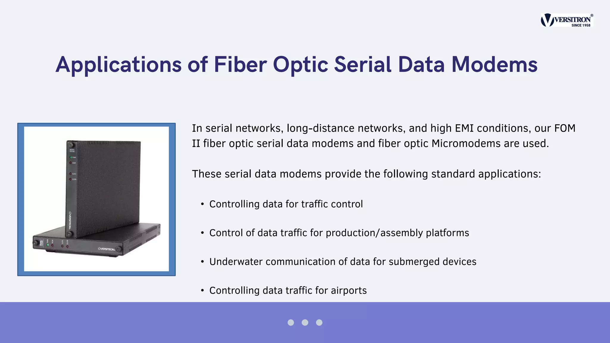 Fiber optic serial data modems | PPTX