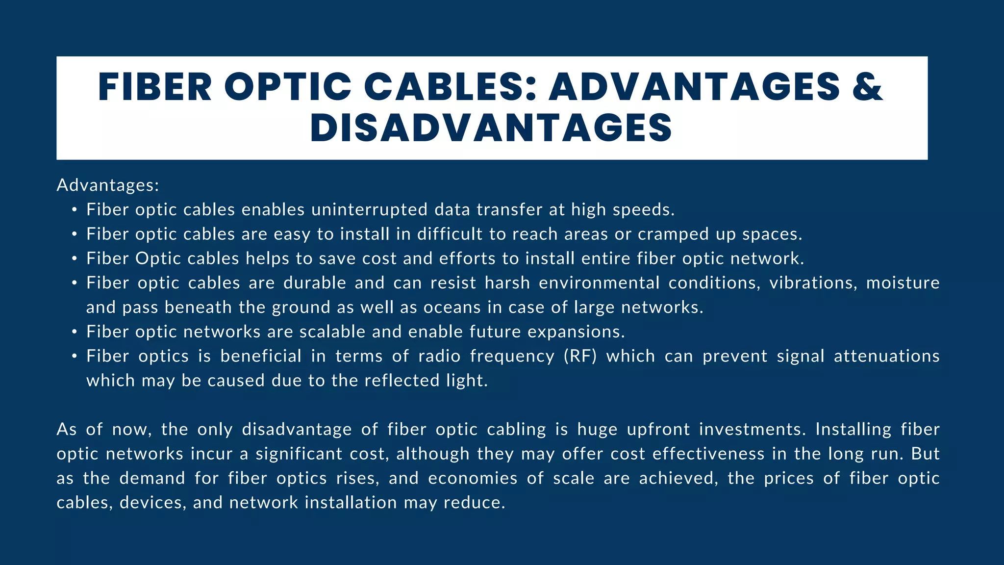 Fiber Optics Vs Copper Cable | PPTX