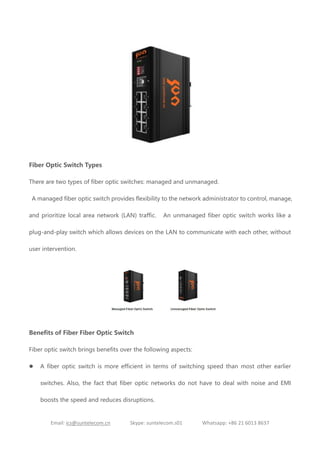 Fiber Optic Switch How Much Do You Know | PDF