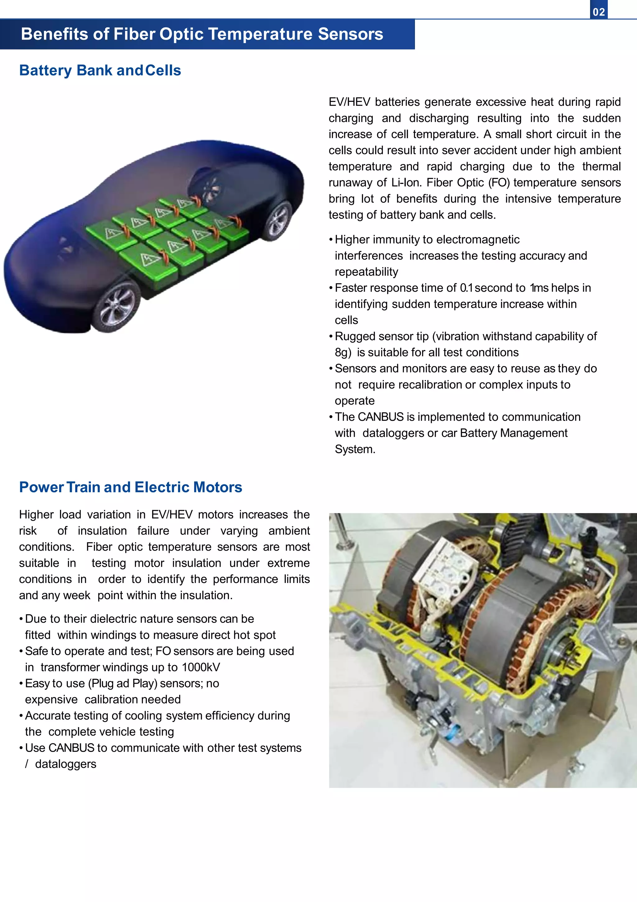 Fiber optic temperature management in ev testing | PPTX