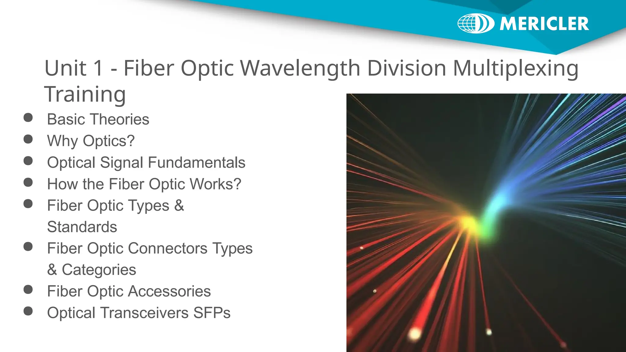 Fiber Optic Wavelength Division Multiplexing Training - Mericler 2024.pptx