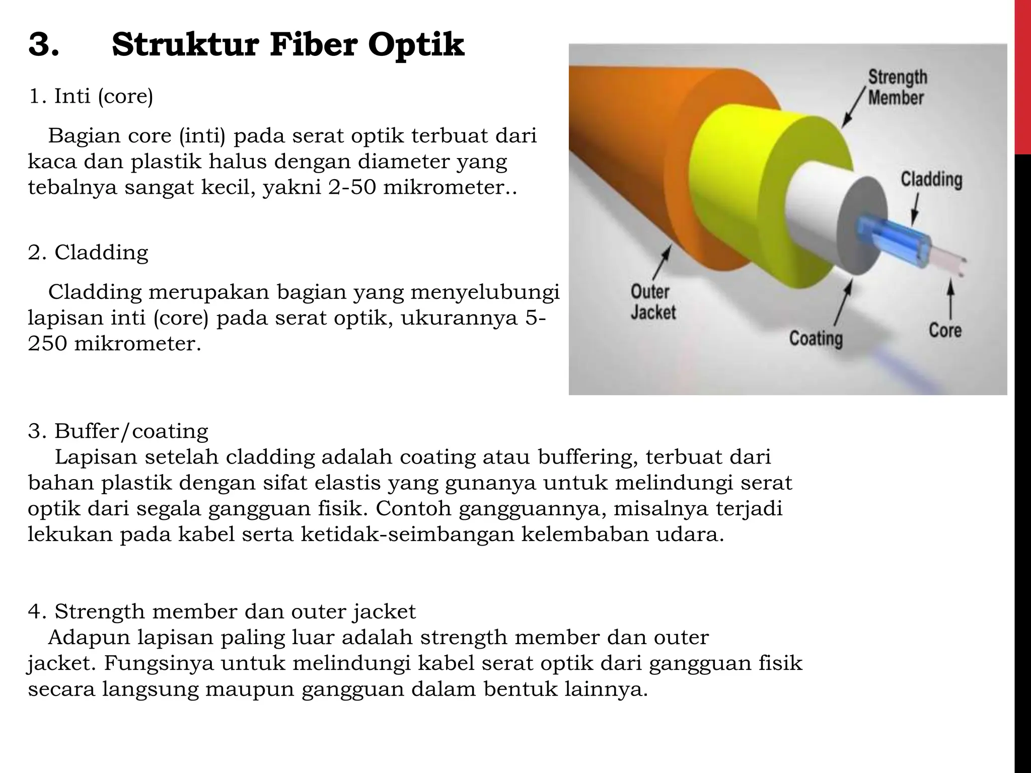macam macam fiber optic dan cara atau prinip kerja | PPT