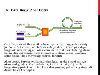 macam macam fiber optic dan cara atau prinip kerja | PPTX