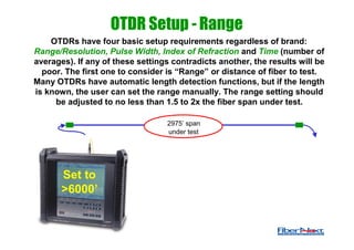 Fiber otdr testing | PDF
