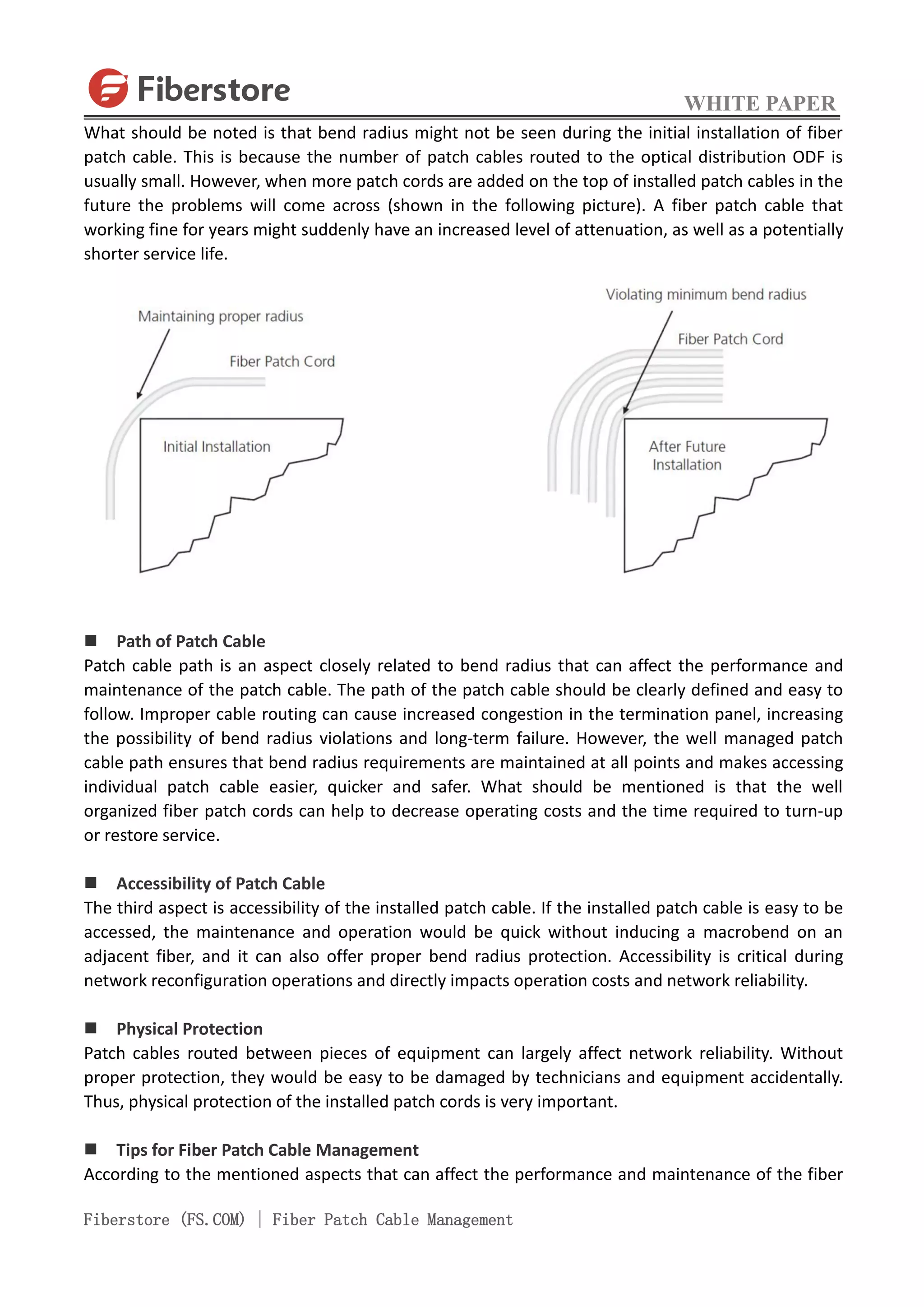 Fiber patch cable management | PDF