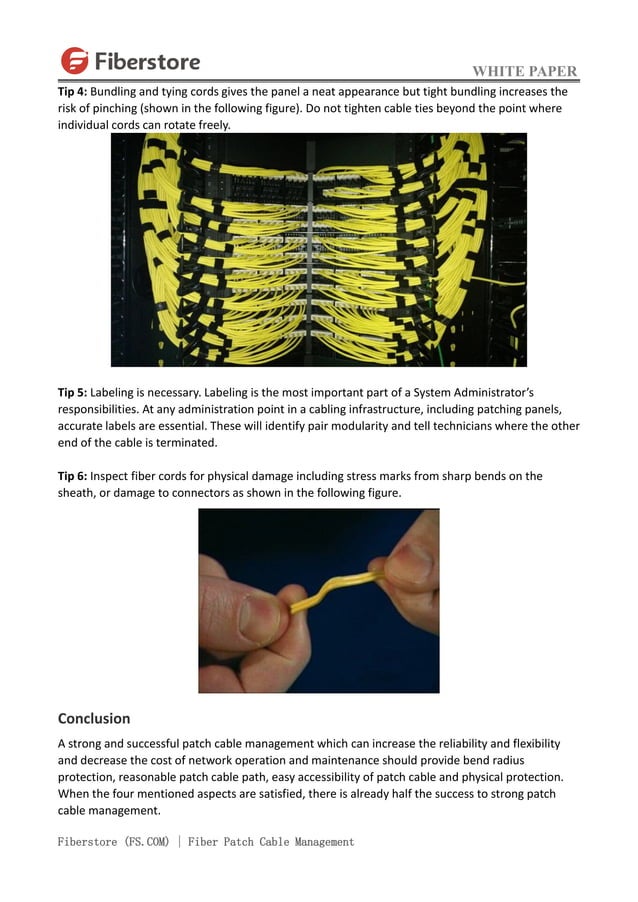 Fiber patch cable management | PDF