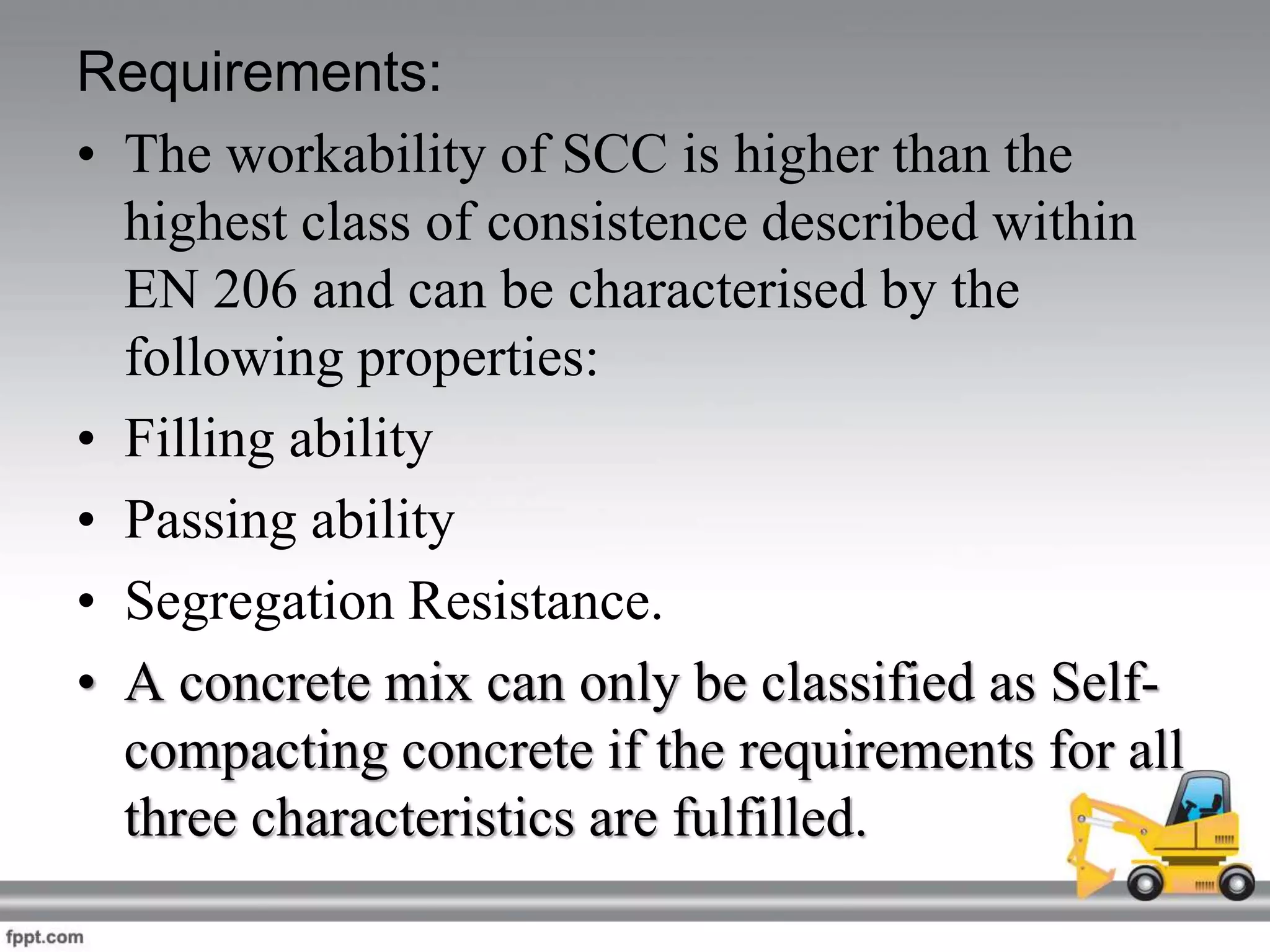 Fiber reinforced self compacting concrete | PPTX