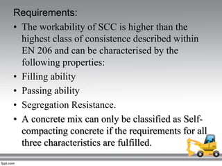 Fiber reinforced self compacting concrete | PPTX