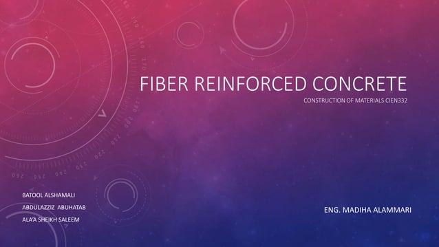 Fiber reinforced concrete | PPT