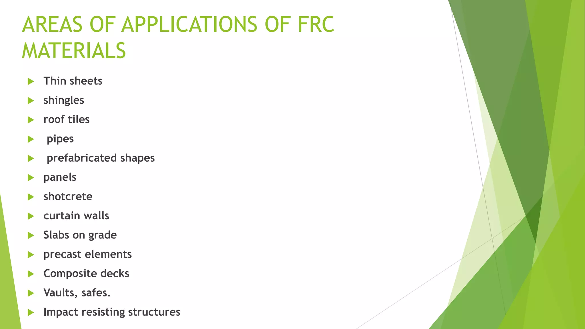 Fiber Reinforced Concrete | PPTX