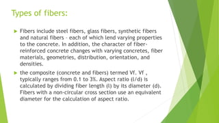 Fiber Reinforced Concrete | PPTX