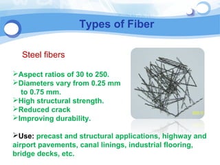 Fiber reinforcement concrete | PPT
