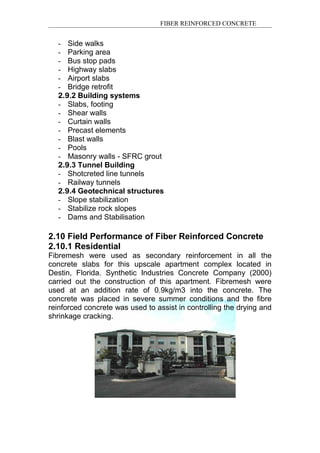 Fiber reinforcement concrete | DOC | Science