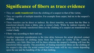 Forensic Fiber Analysis | PPTX