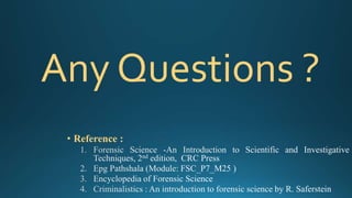 Forensic Fiber Analysis | PPTX