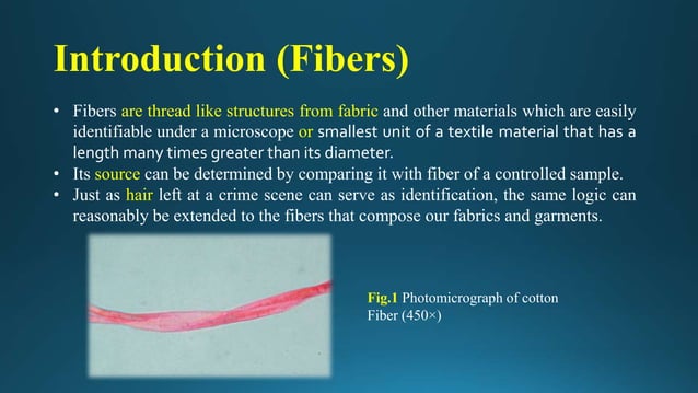 Forensic Fiber Analysis | PPT
