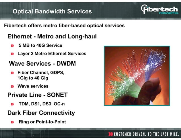 Fibertech Overview 10 1 2011 | PPT