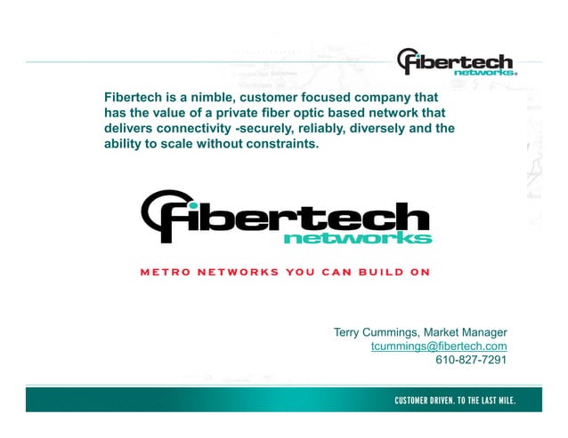 Fibertech Networks Overview | PPT